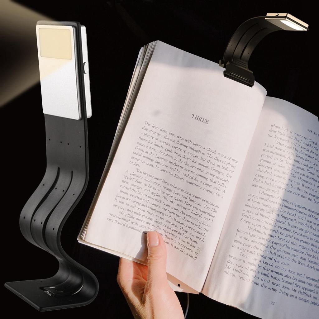 Cheap Portable LED Reading Book Light With Detachable Flexible Clip USB ...