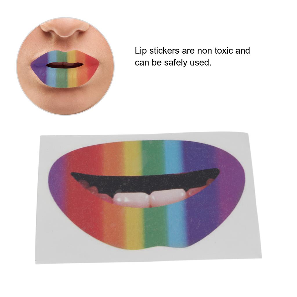 Artistic Lip Sticker Lines Lip Tattoos Temporary Sticker For Stage ...