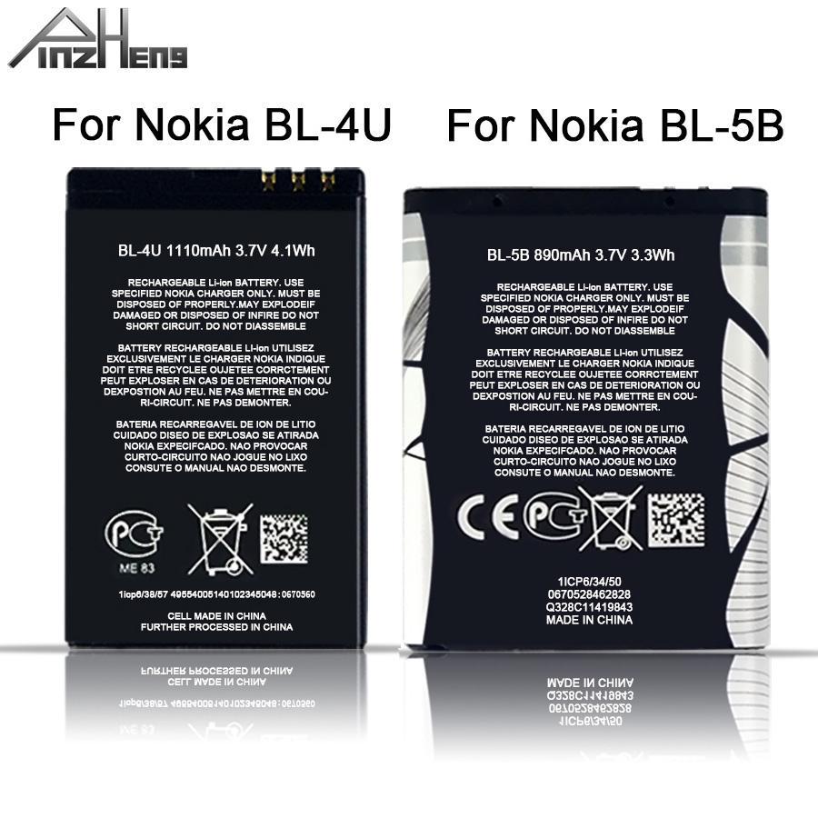 Buy PINZHENG Original Phone Battery For Nokia BL 5B Replacement Battery For Nokia BL 4U at ...