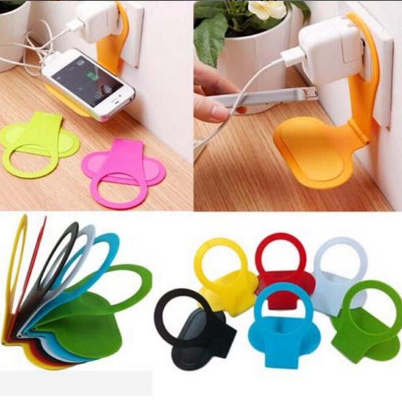 Buy 2Pcs Foldable Folding Phone Wall Charger Hanger Holder Charging ...