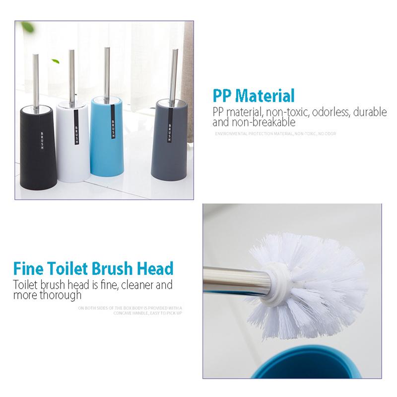 Buy Bathroom Cleaning Supplies Stainless Steel Toilet Brush Toilet ...