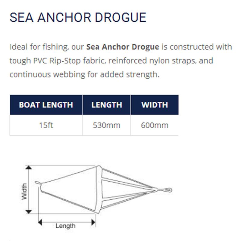 Buy 24inch Marine Sea Anchor Trolling Drift Sock Sea Brake Drogue at ...