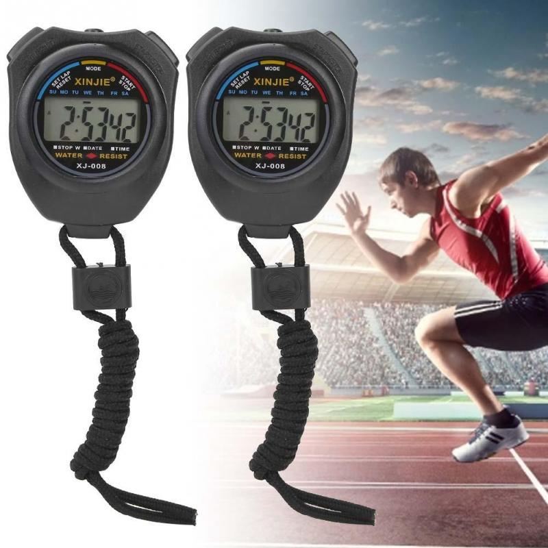 2 PCS Sports Stopwatch Timer, Multial Digital LCD Handheld Stopwatch ...