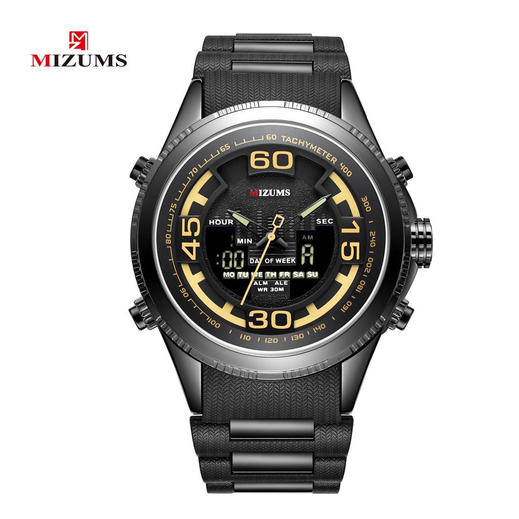 Buy Top Brand Dual Display Watches Men Rubber Quartz Sports Waterproof ...