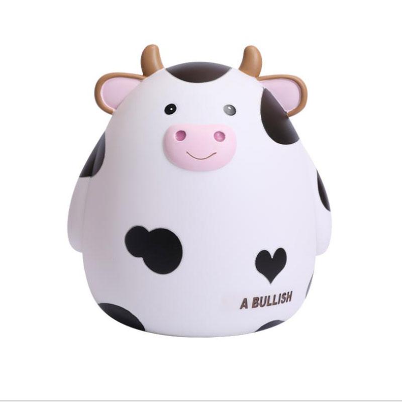 Buy Cartoon Cute Cows Shaped Piggy Bank Money Box Gifts For Coins Home ...