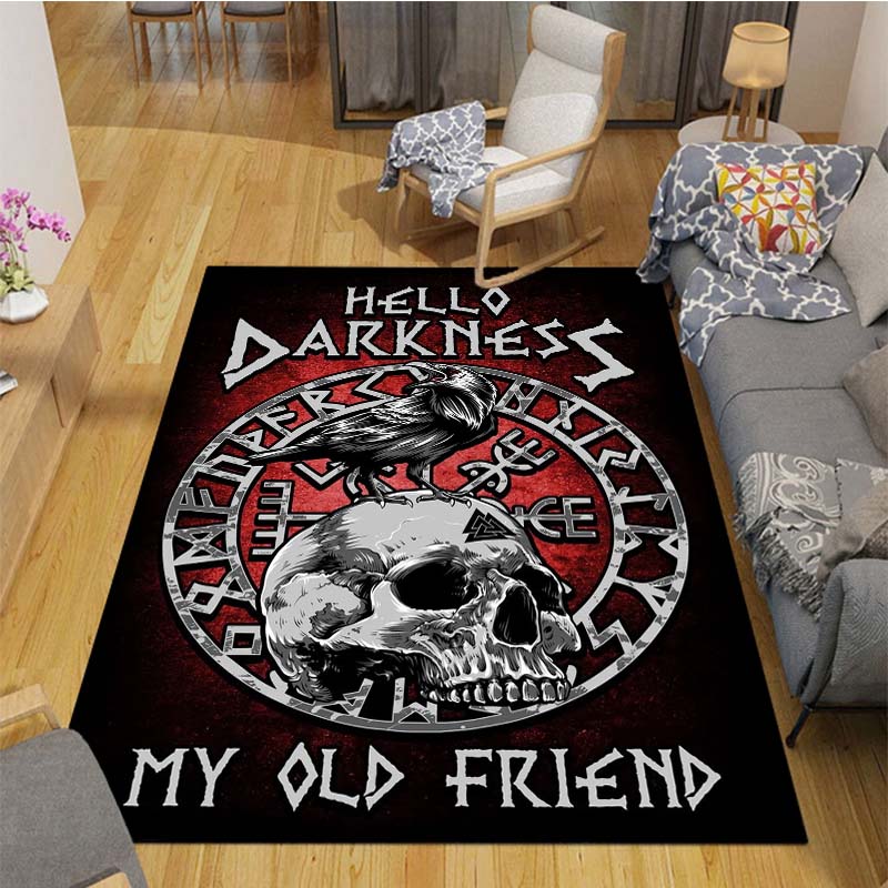 Buy Vikings Pattern Floor Mats Soft Rug Norse Mythology Area Carpet ...
