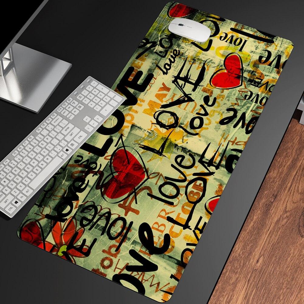 Cheap XOversized Graffiti Beautiful Cute Printing Gaming Large Desk Pad ...