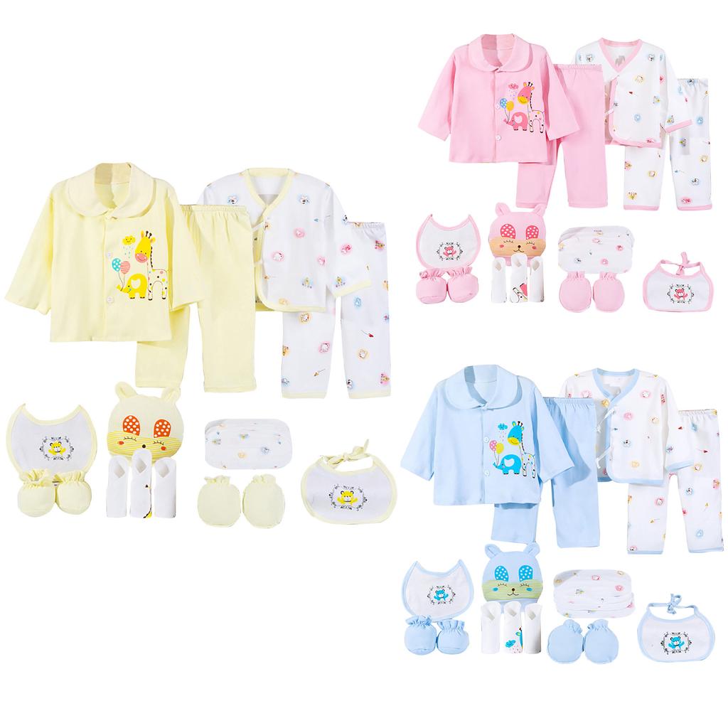 Buy Newborn Baby Set 18PC Baby Set Baby Clothes Bibs Gloves Sock ...