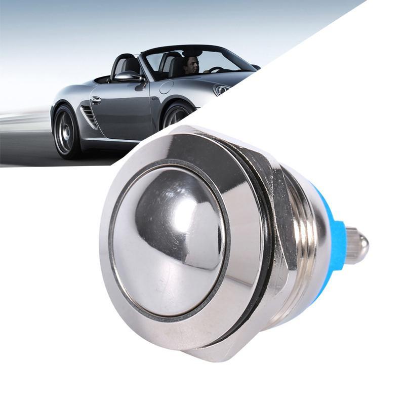 Buy 1Pc 12V Silver Metal Durable Exquisite Car Push Button For Auto at ...