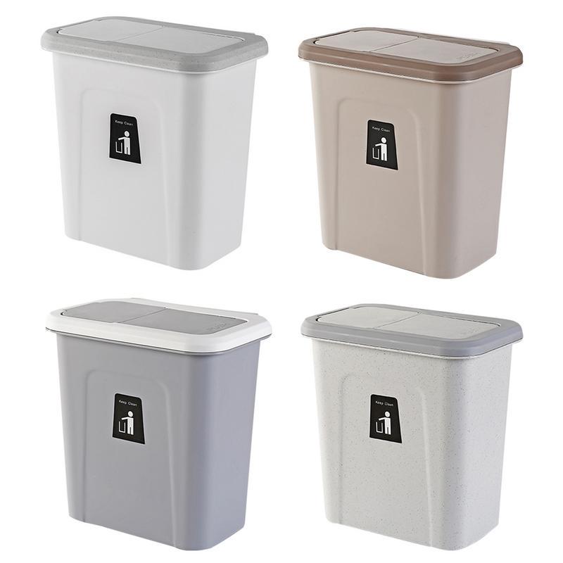 Push-top Trash Can Chef Hanging Automatic Return Lid for Fruit and ...