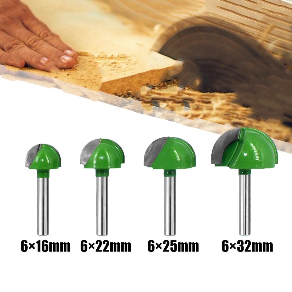 Buy Metal Router Bits 6.35mm(1/4") Shank Cutter Round Nose Cove Core ...
