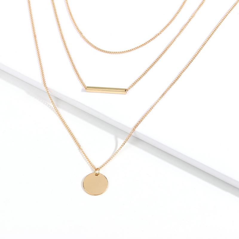 Cheap Fashion Coin Multi-layer Necklace Simple and Versatile ...