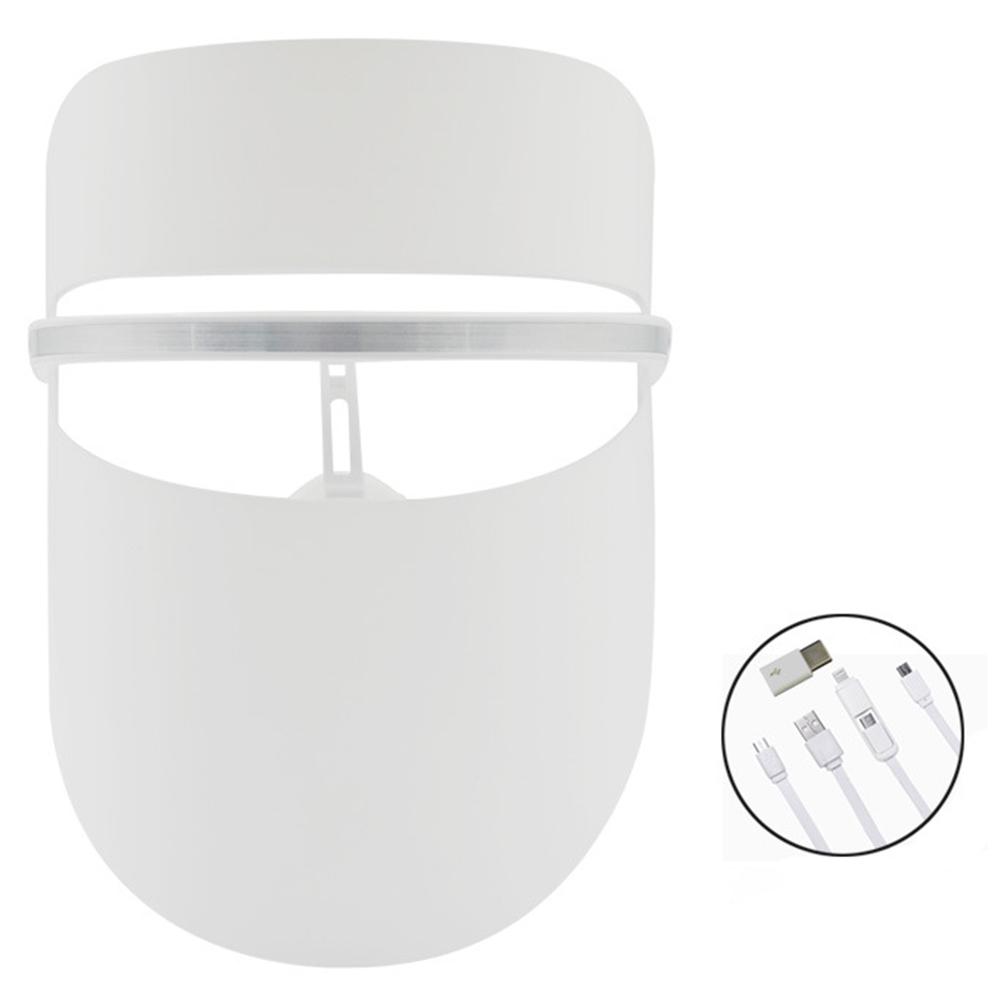 Buy 3 Color Red & Blue Yellow LED Light Face Mask Skin Rejuvenation ...