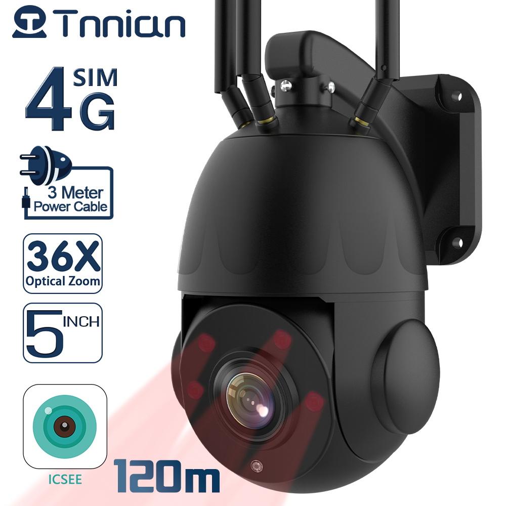 Cheap 5MP ICSEE 4G Sim Metal Outdoor Surveillance Security Camera 36x ...