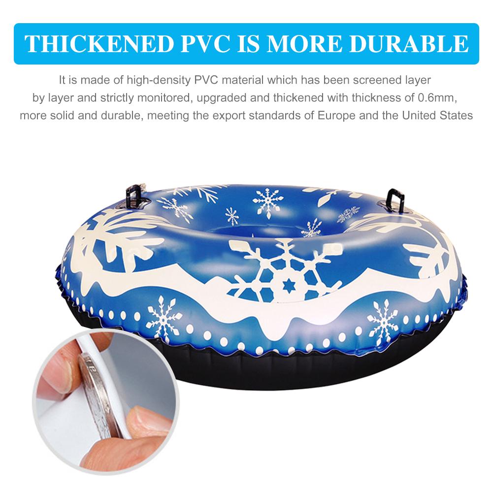 Buy Winter Inflatable Skiing Board PVC Ski Circle with Handle for Child ...