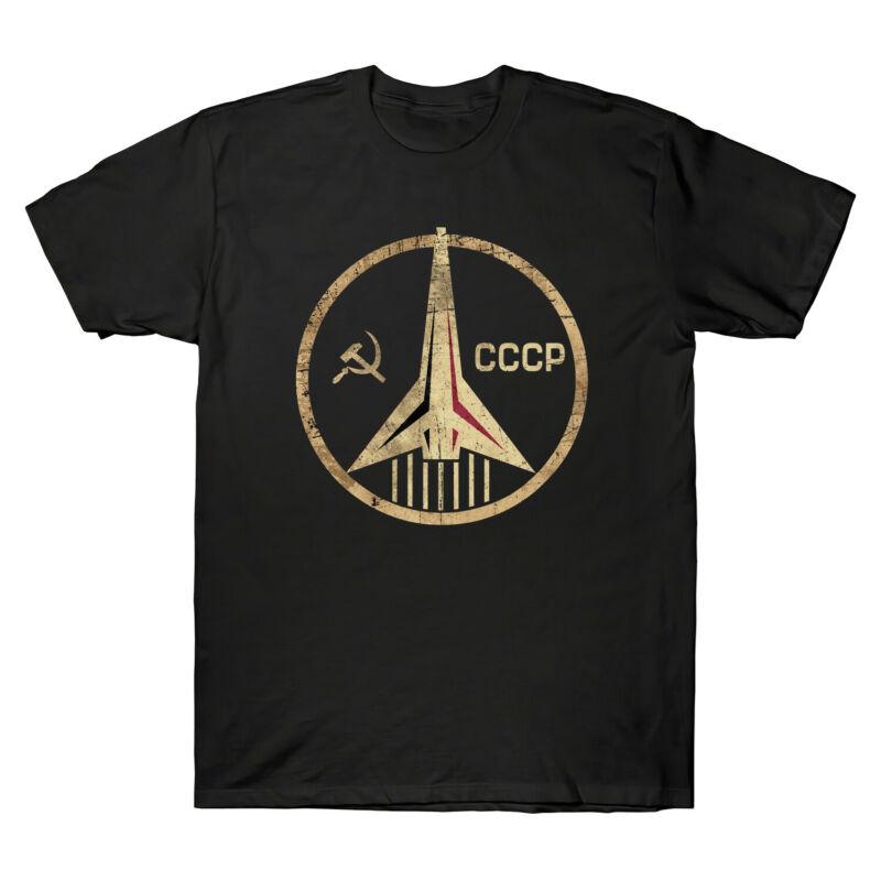 Cccp Russian Soviet Union Ussr Space Air Force Tshirt Man Clothes T ...