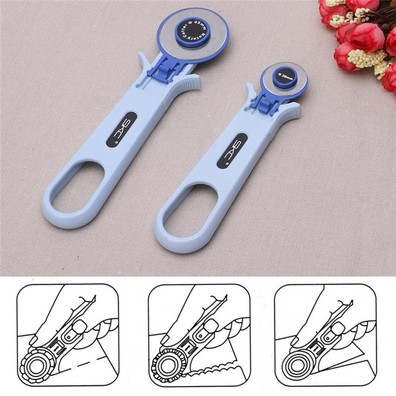 Buy 28mm 45mm Rotary Cutter Sewing Quilting Leather Fabric Craft ...