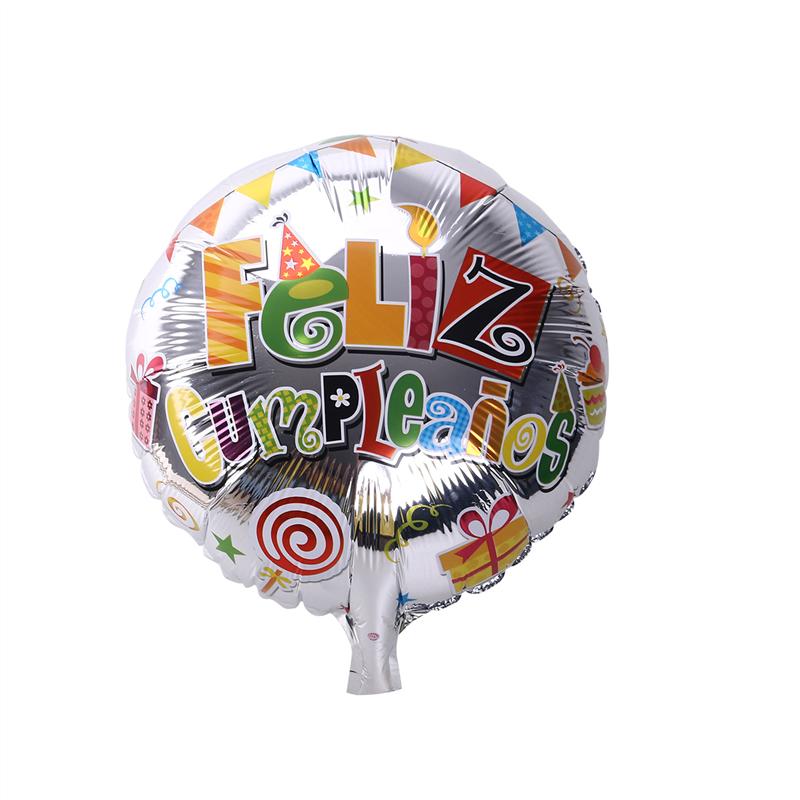 Buy 18 Inch Round Spanish Birthday Foil Balloon Party Mylar Balloons ...