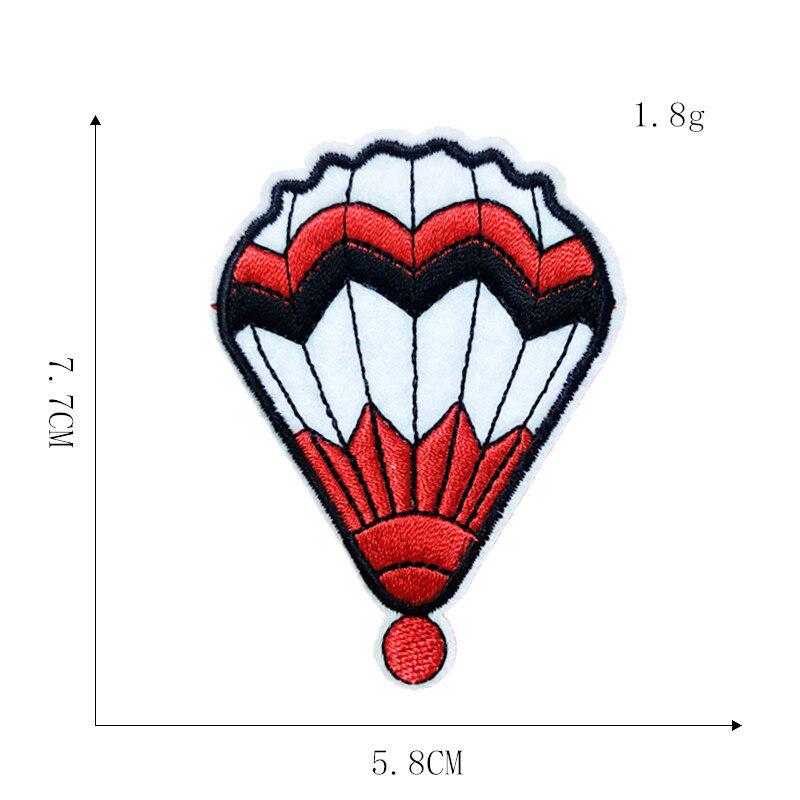Buy 10Pc Hot Air Balloon Patch For Clothing Rainbow Iron On Embroidered ...