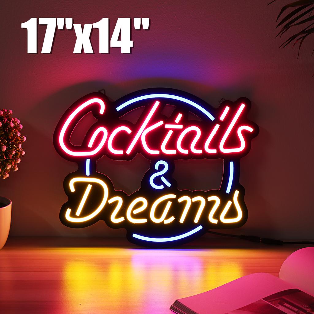 Buy Cocktail Dream Real Glass Tube Neon Light Sign Tavern Beer Bar Pub ...