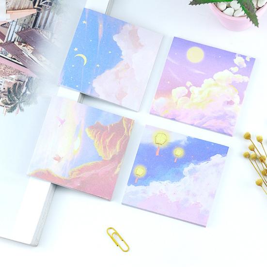 Buy No Smudging Wide Application Memo Pad Unique Modern Style Star Fine ...