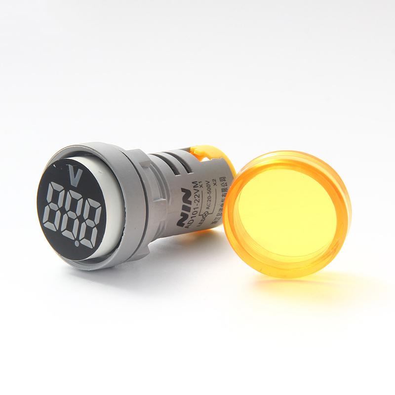 Buy Mini Ac 20 - 500V Voltmeter Square Panel Led Voltage Meter ...