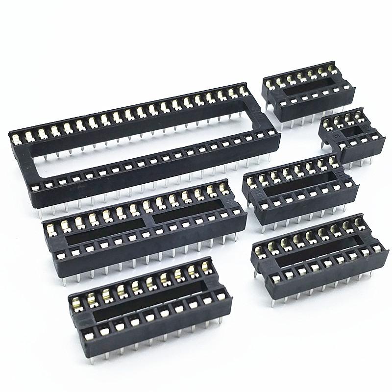 Buy 20pcs IC Seat 6 8 14 16 20 24 28 32 40 Pin 2.54 mm PIN Pitch MCU ...