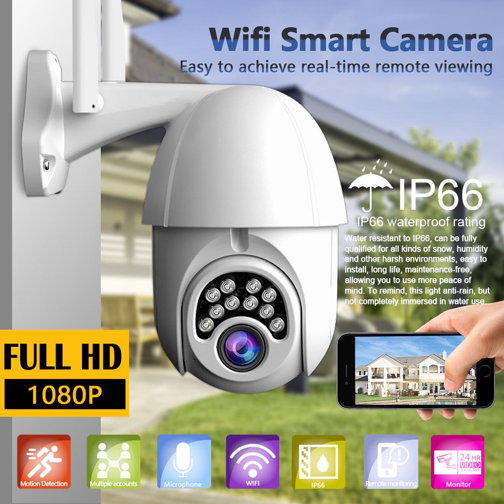 Buy Wi-Fi PTZ Camera Two Way Audio Home Security Motion Detection ...
