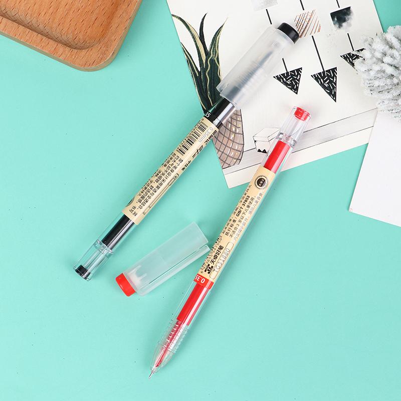 2Pcs Retractable Gel Pens Set Black/Red/Blue Ink With 50Pcs Replaceable ...