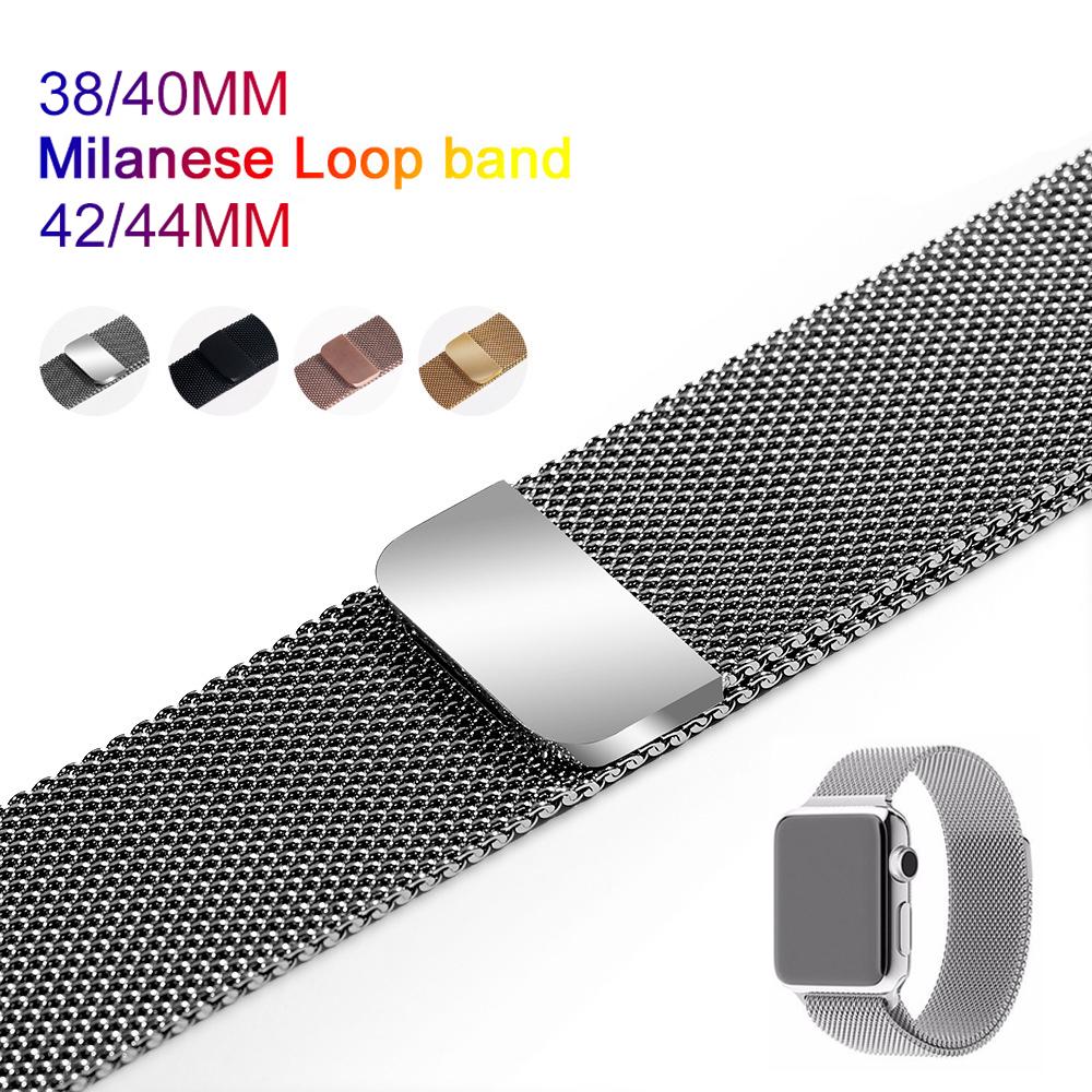 Buy Milanese Loop for Apple Watch Series 1 2 3 4 Band Iwatch Stainless ...