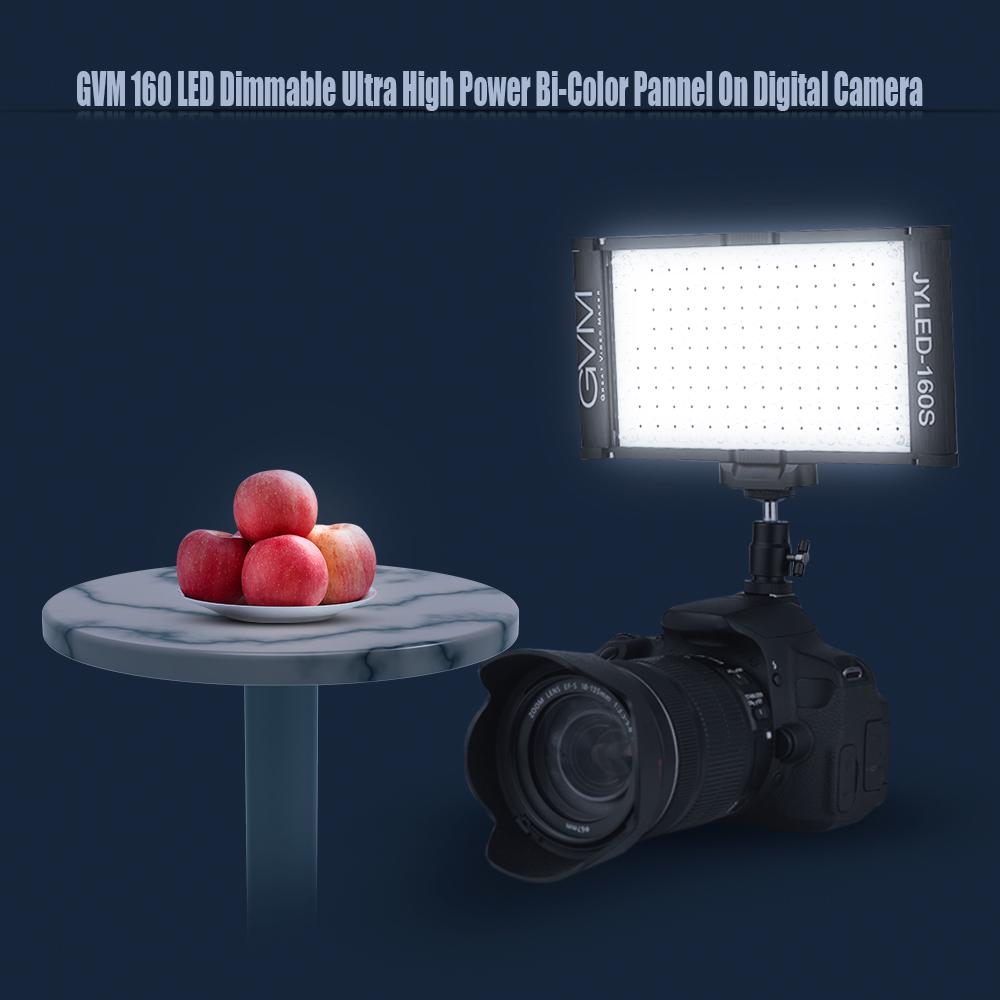 Buy GVM 160 LED Light Dimmable Ultra High Power Bi-color Temperature ...