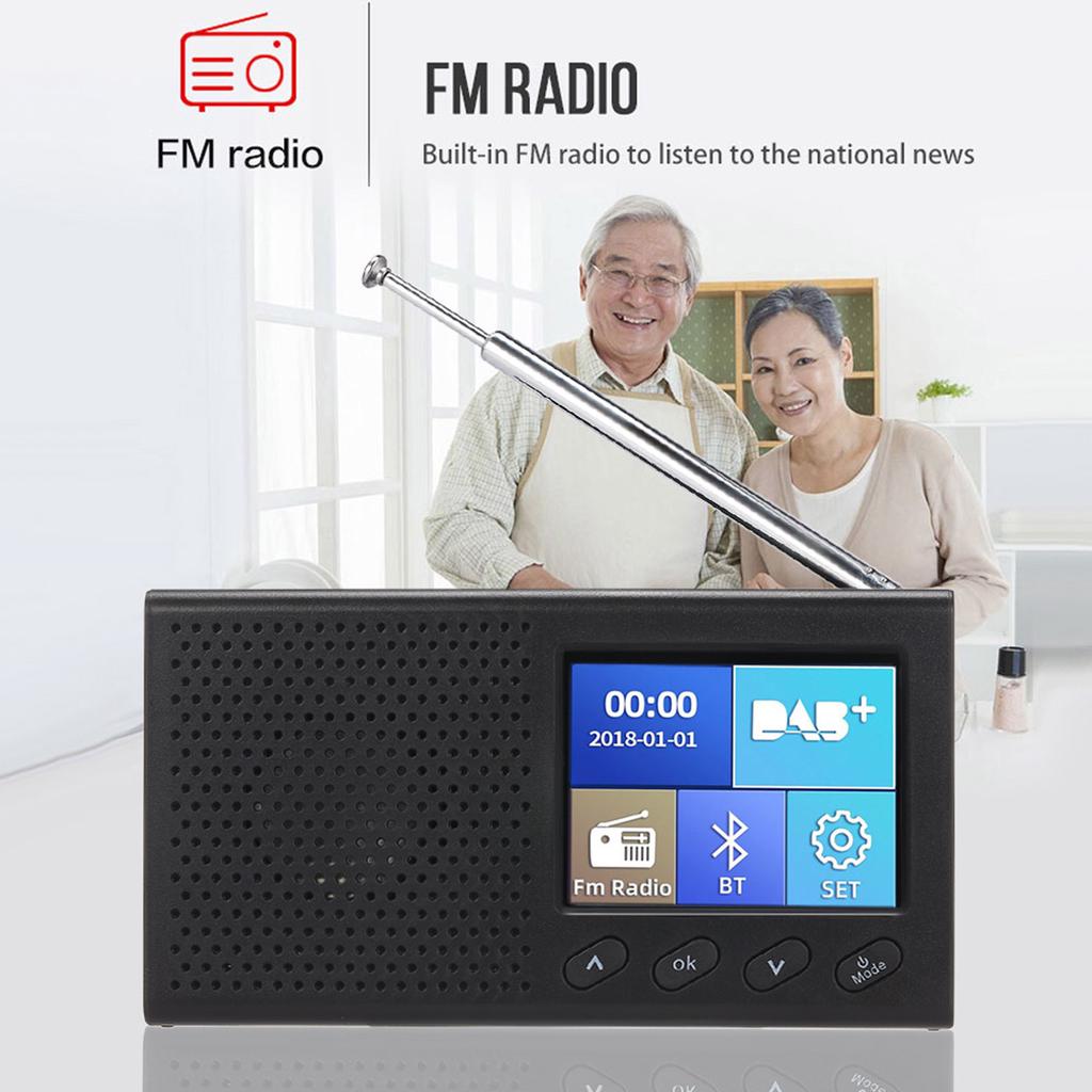 Buy Portable DAB FM Radio Rechargeable Handheld Digital FM DAB Receiver ...