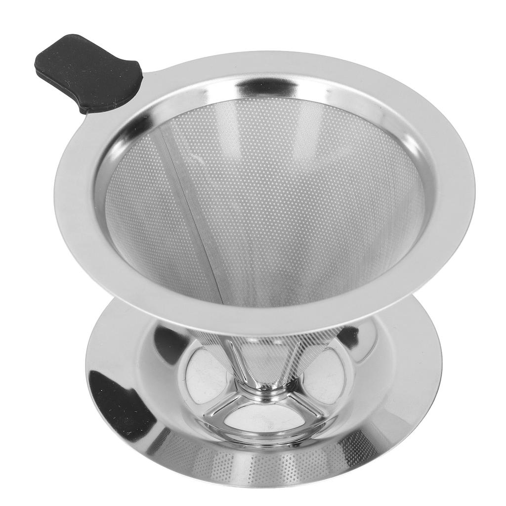 Cheap Drip Coffee Filter Double Mesh Paperless Stainless Steel Cone ...