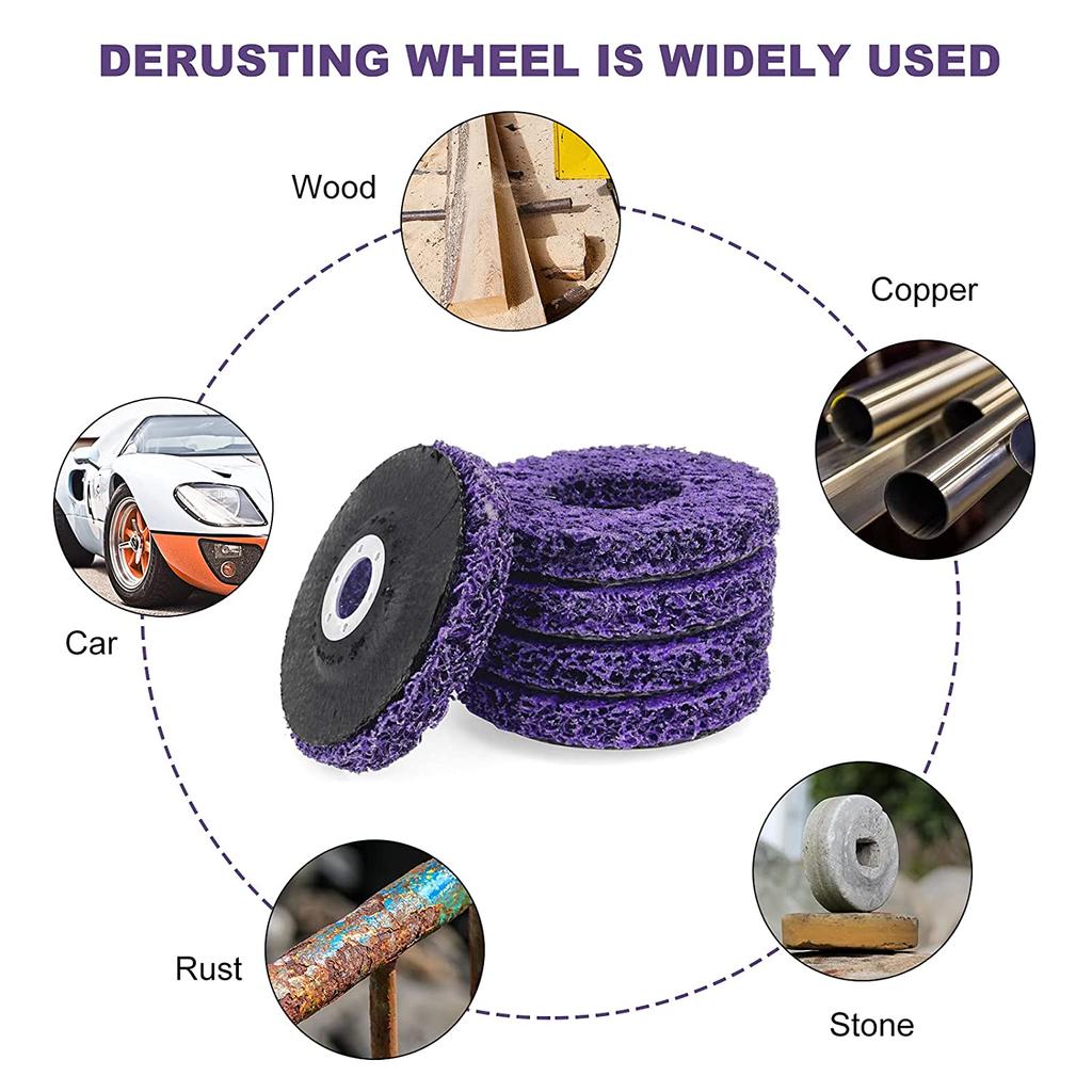 Buy 2 Pieces strip clean disc poly disc for paint removal and stainless ...