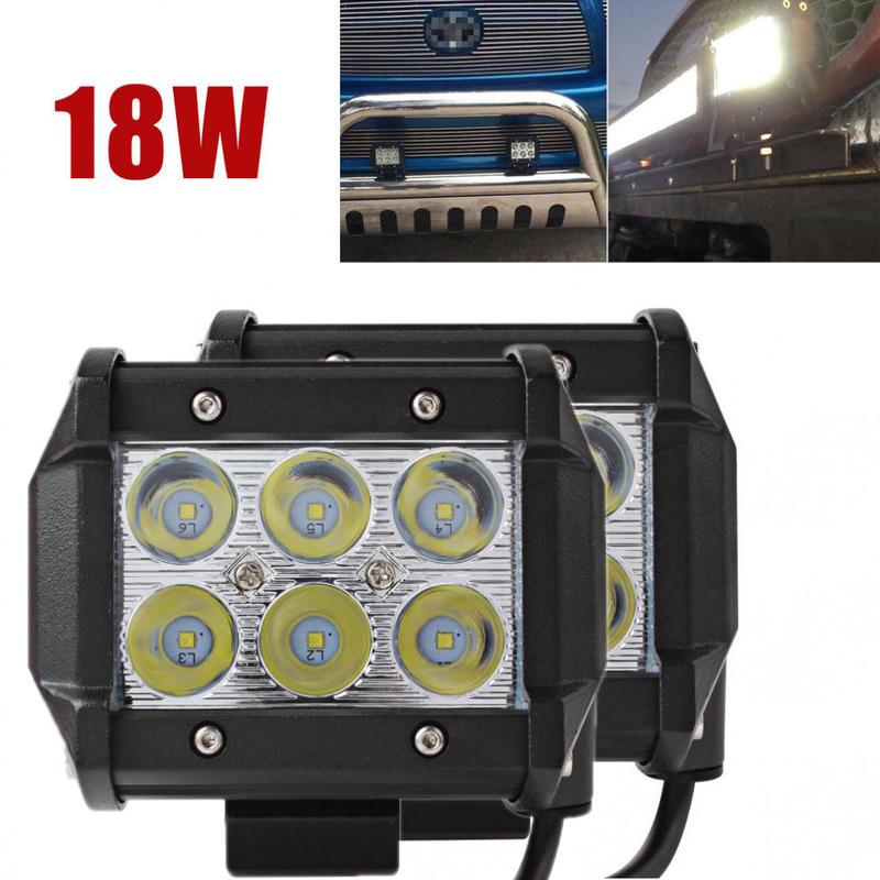 Buy 3.7 Inch 12V/24V 1440LM 18W LED Work Light for Motorcycle / Tractor ...