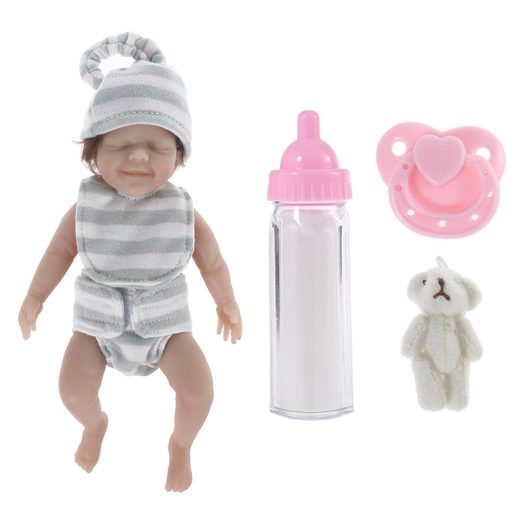 Buy 6 Inch Lifelike Baby Doll Realistic Full Body Mini Newborn ...