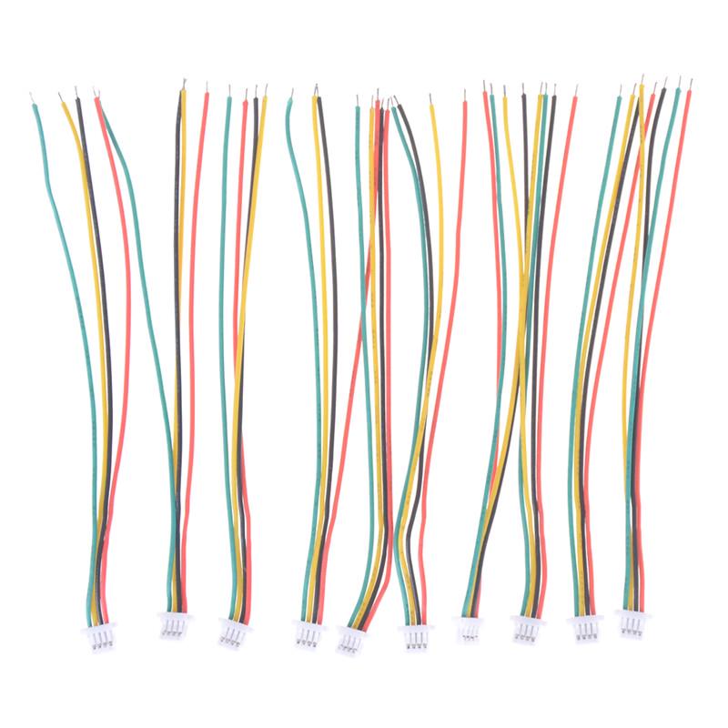 Buy 10Pcs Mini Micro JST 1.0 SH 1.0mm 4-Pin Connector Plug with Wires ...