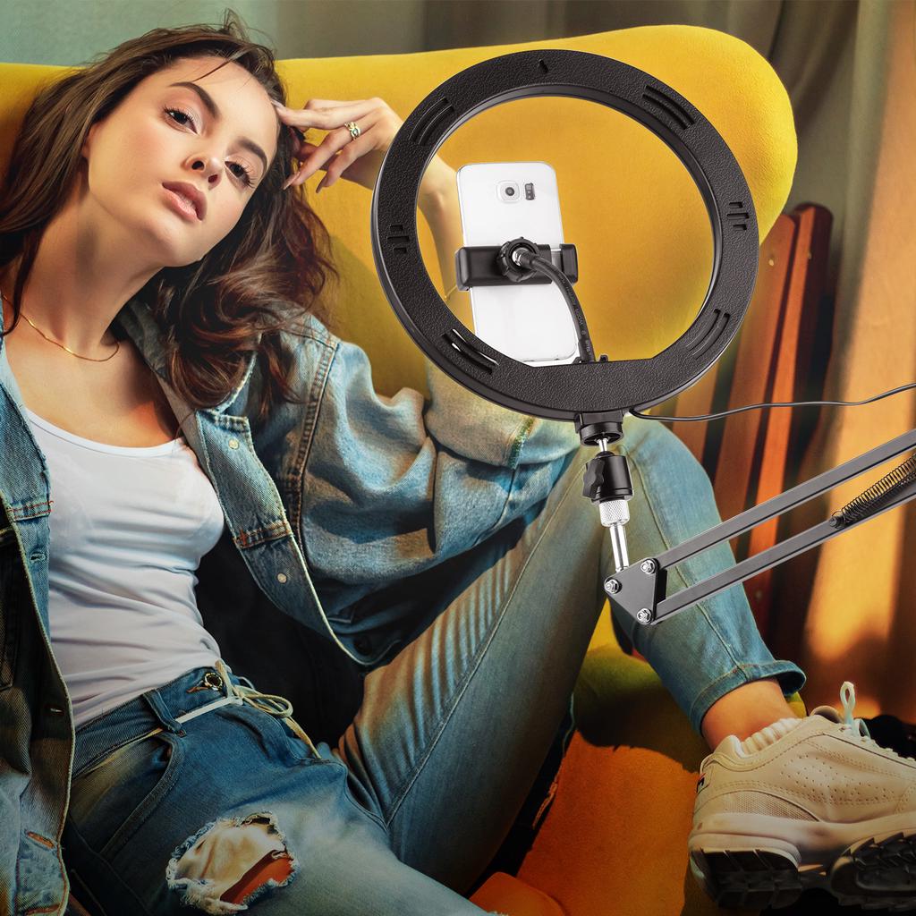 Buy 10 Inch Mini LED Ring Light Photography Fillin Light 3 Lighting ...