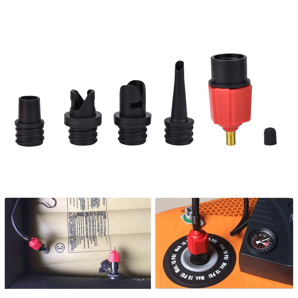 Buy 4 in 1 Inflatable Boat Kayak Pump Valve Adapter Airbed Inflating ...
