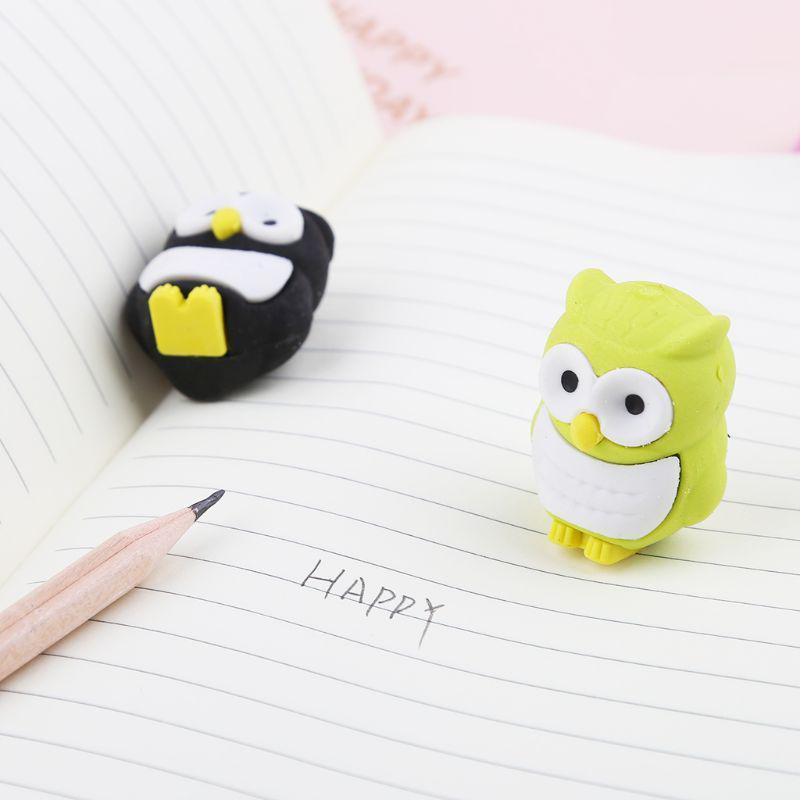Buy Rubber Owl Eraser Pencil 1 Pc Stationery Stationery Office Chic at ...