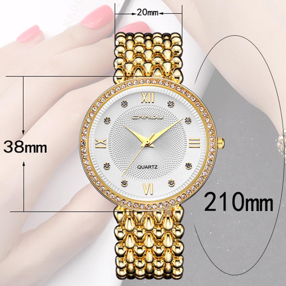 Buy Luxury Women Watch Fashion Lady Dress Wrist Watches Golden Fashion ...