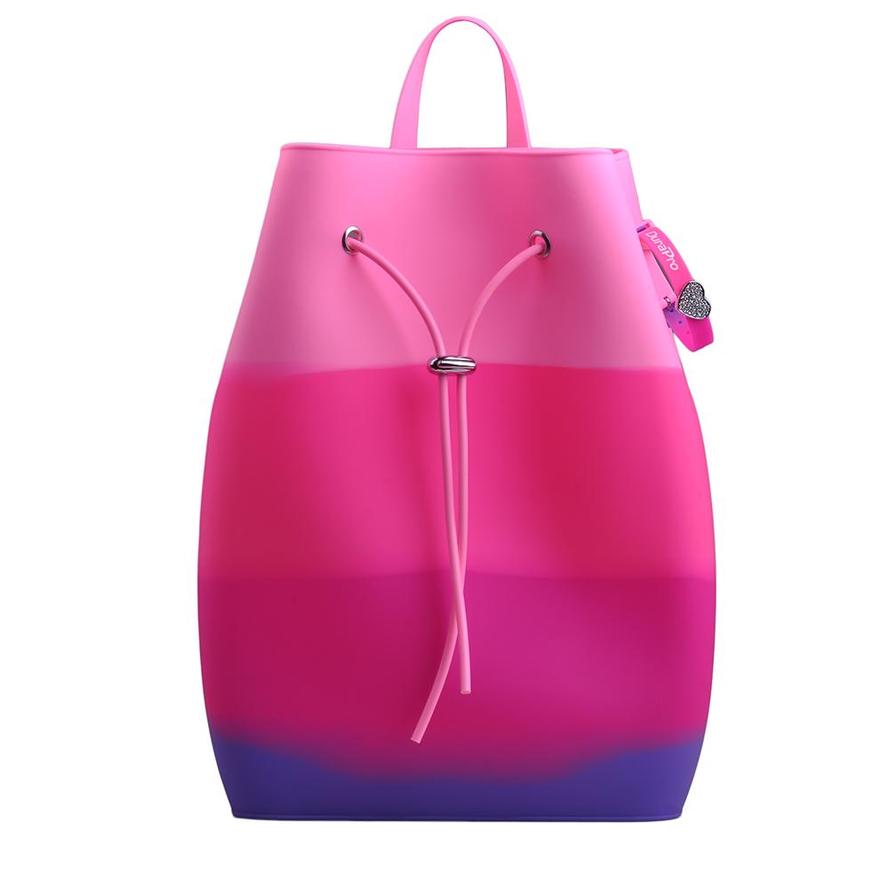 Silicone Backpack Teenage Girls Fashion Bags Sweet Candy Colors Women ...