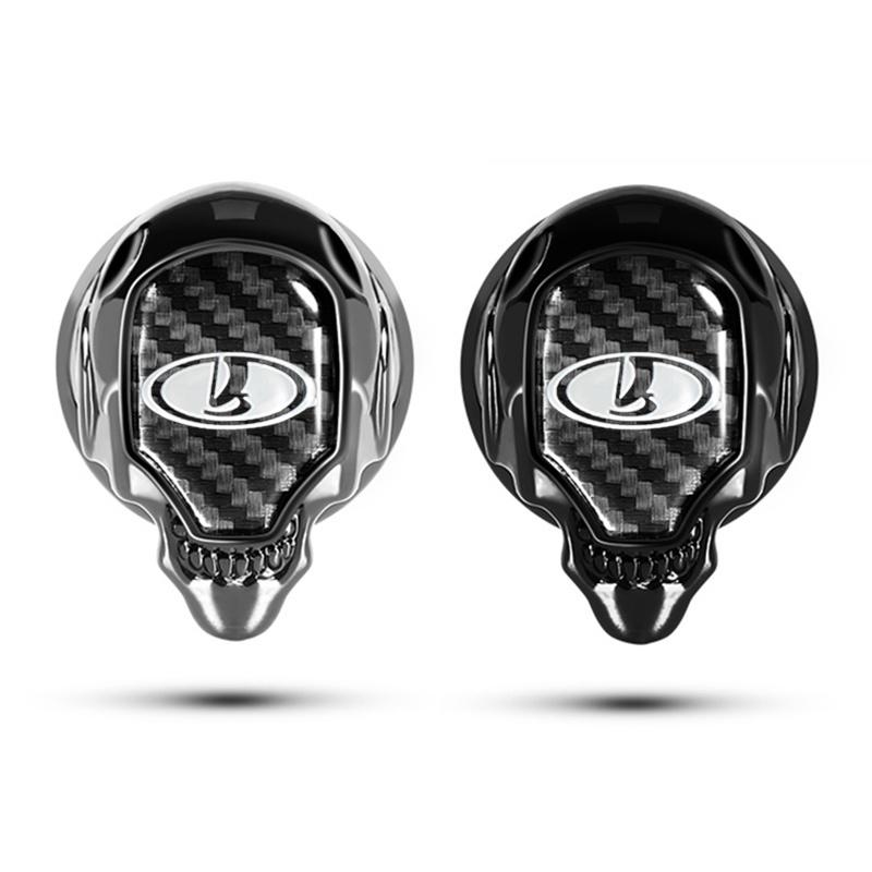 Cheap Iron Man skull car ignition metal cover sticker auto one touch ...