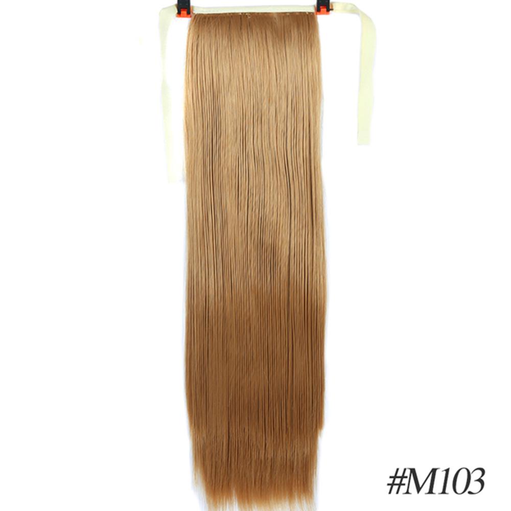 Cheap Synthetic Hair Fiber Heat-Resistant Straight Hair With Ponytail ...
