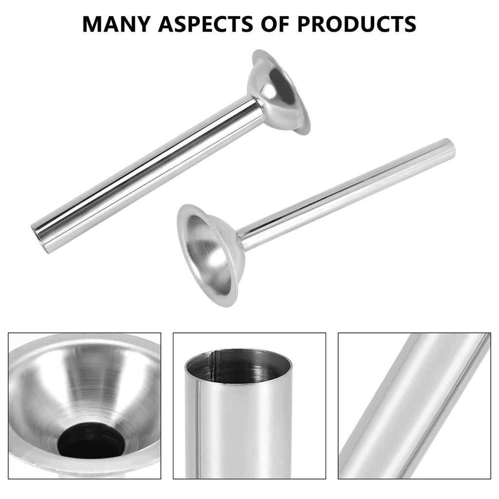 Buy 4Pcs Stainless Steel Sausage Stuffer Filling Tubes Funnels Nozzles ...