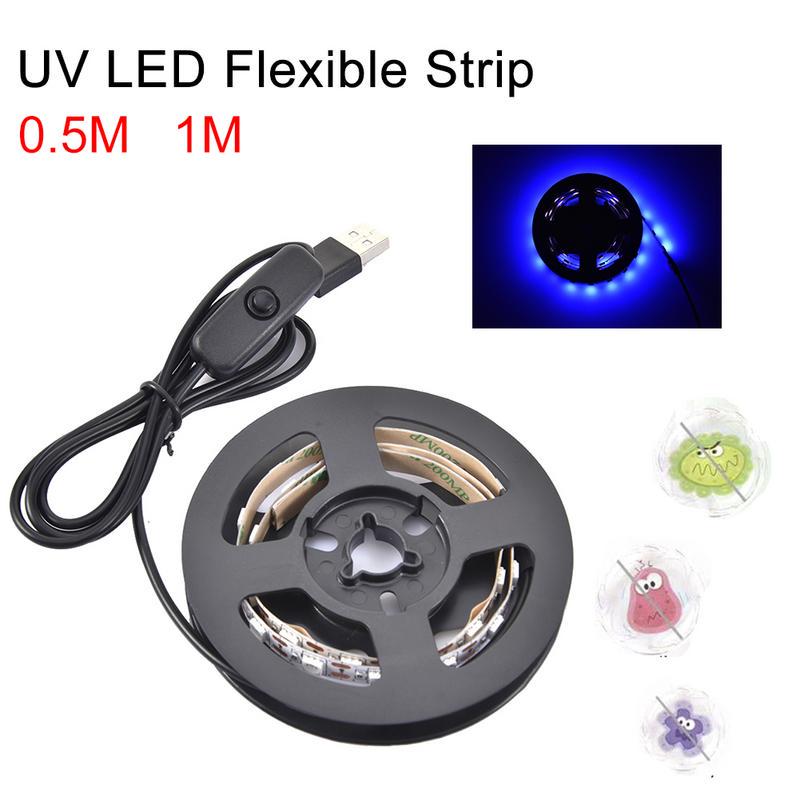 Buy LED Ultraviolet Lamp Flexible USB Powered Disinfection Light Strip ...