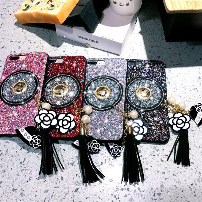 Buy Luxury Generous Tassel Pendant Drop-proof Flash Drill Phone Case at ...