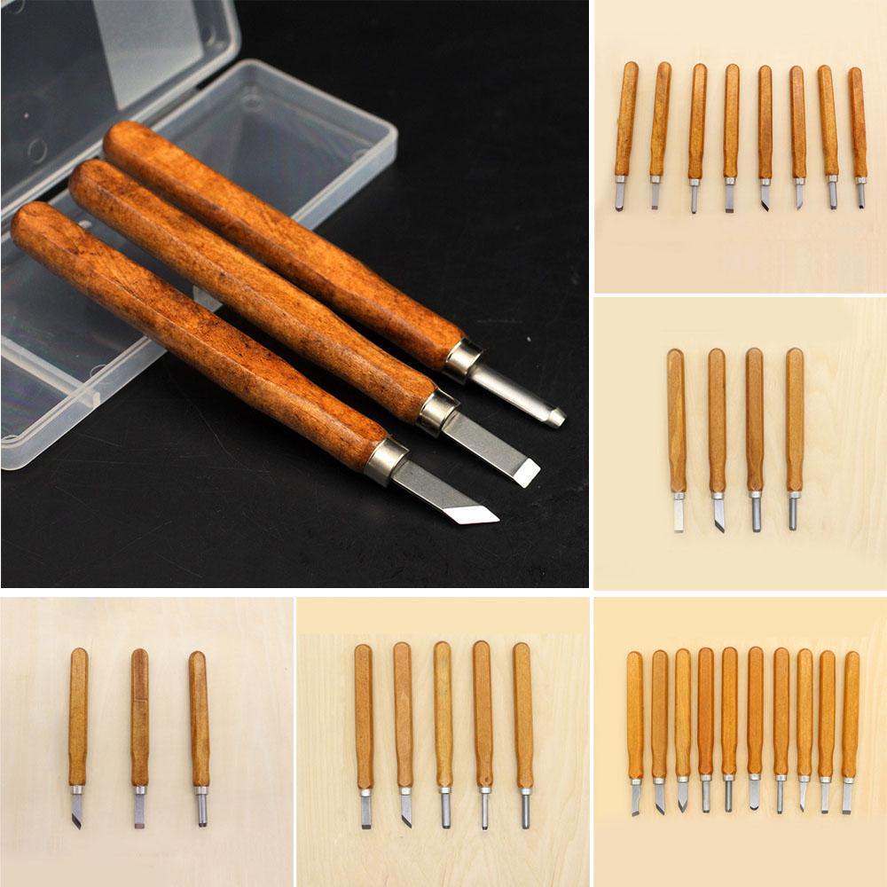 Buy 10 Pcs Wood Lathe Chisel Set Turning Tools Woodworking Gouge/Skew ...