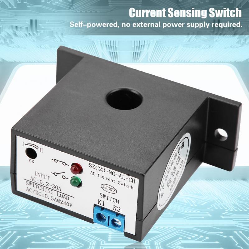 Buy Normally Open Current Sensing Switch Adjustable AC 0.2-30A SZC23-NO ...