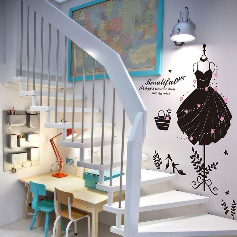 Buy Lady Dress Designed Bedroom Kitchen Livingroom Home Decor Wall ...
